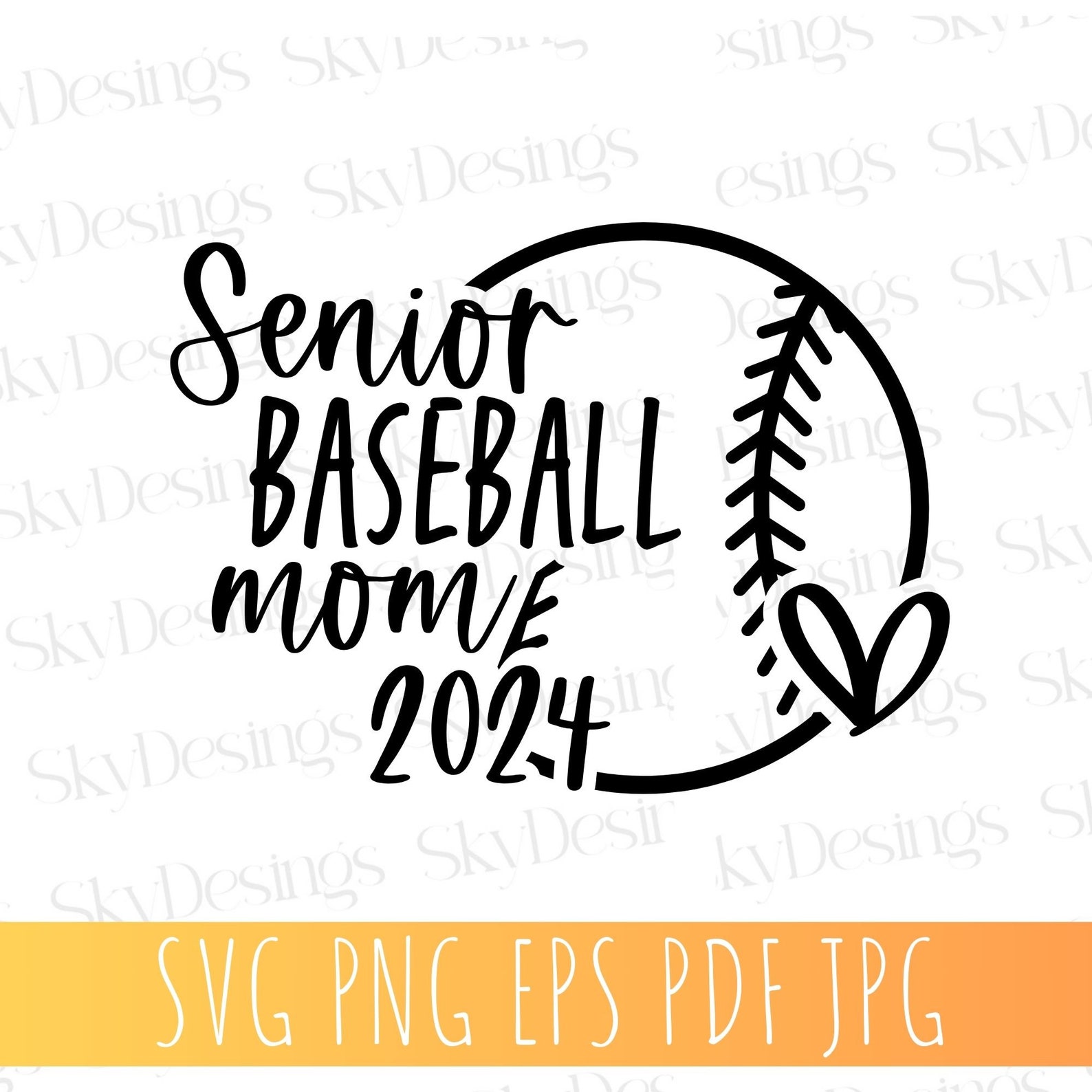 Senior Baseball Mom SVG, Senior Baseball 2024 Svg, Baseball Mom Svg ...