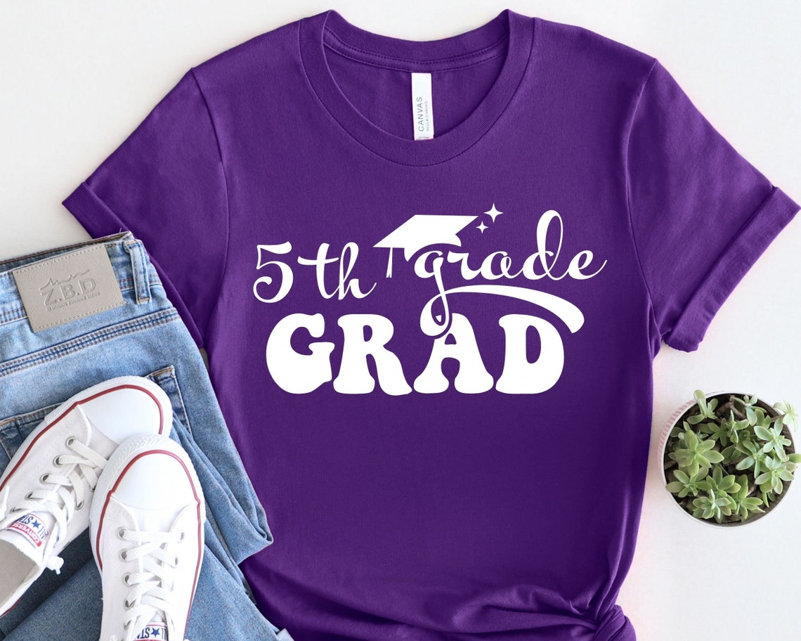 5th Grade Grad SVG, 5th Grade Graduation Shirt SVG, Fifth Grade ...