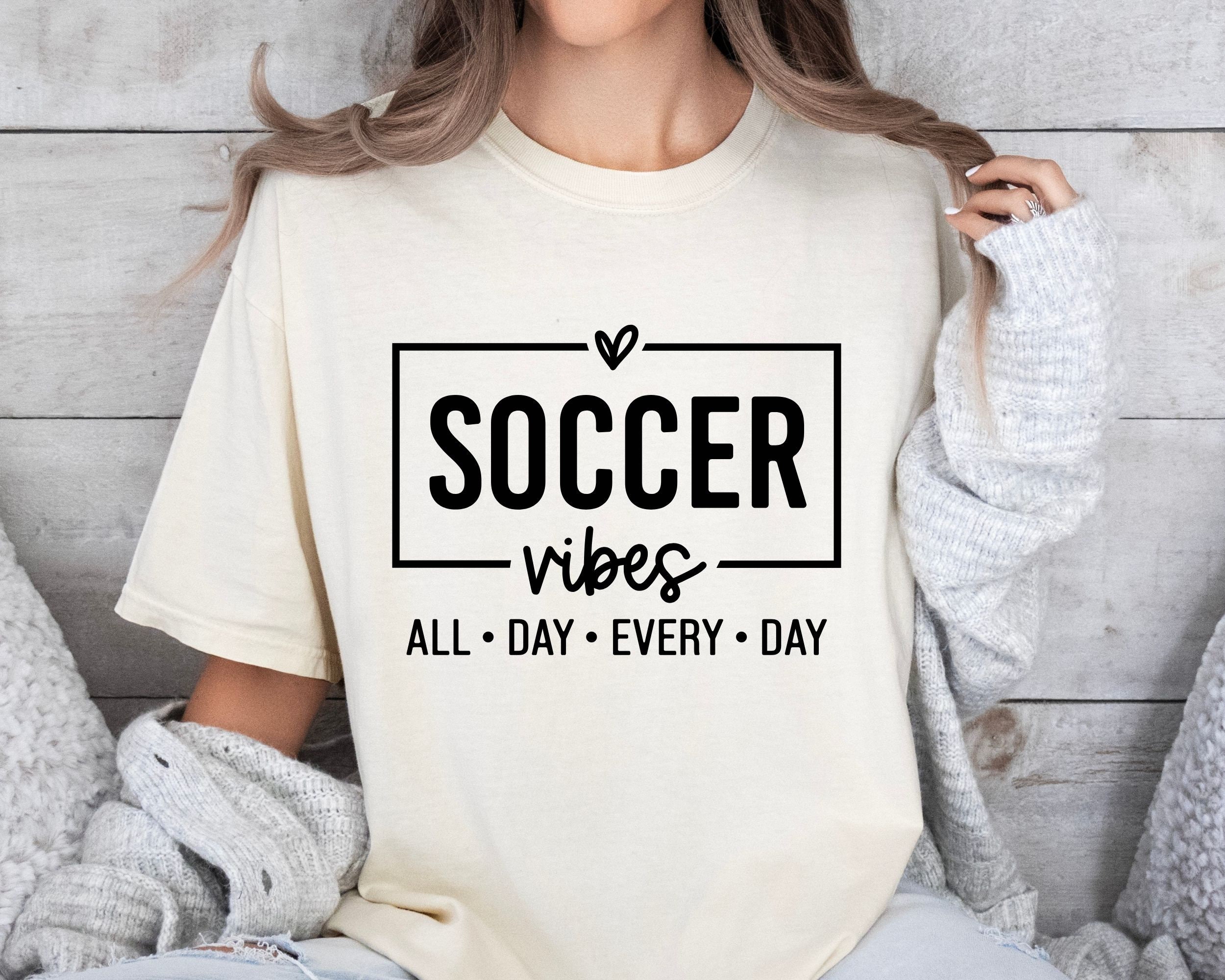 Soccer Vibes SVG PNG, Soccer Svg, Soccer Mom Svg, Soccer Shirt Svg ...