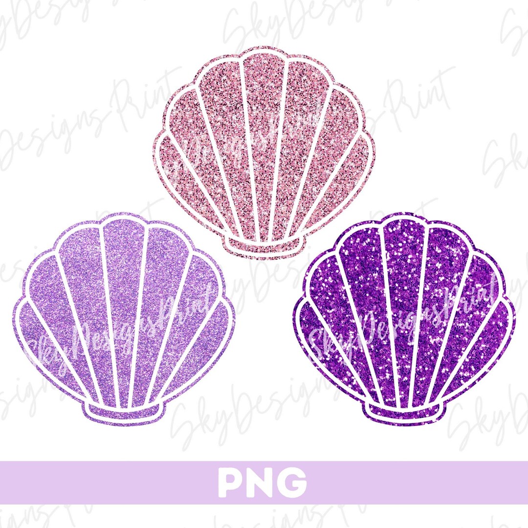 Seashell PNG, Glitter Seashell Png, Beach Seashell Png, Vacation ...