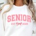 Coquette Senior 2026 PNG, Graduation Shirt Sublimation, Pink Bow ...