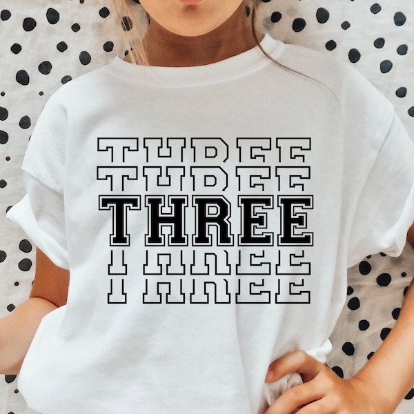 I Am Three Svg - Etsy