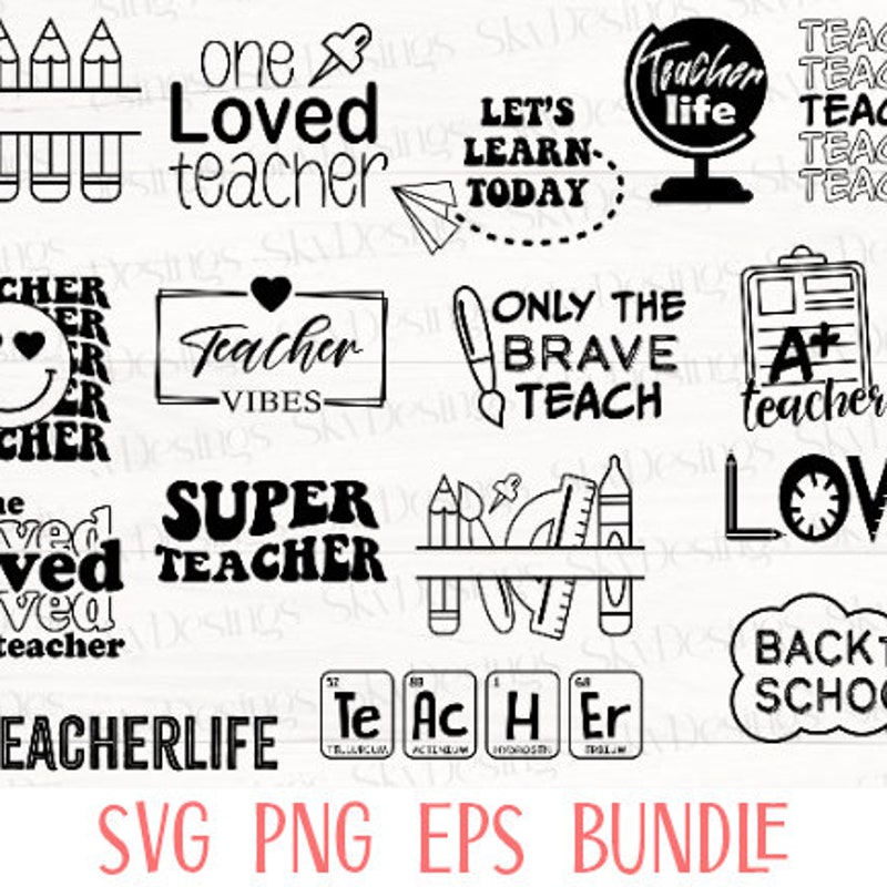 Teacher Strong Svg - Etsy