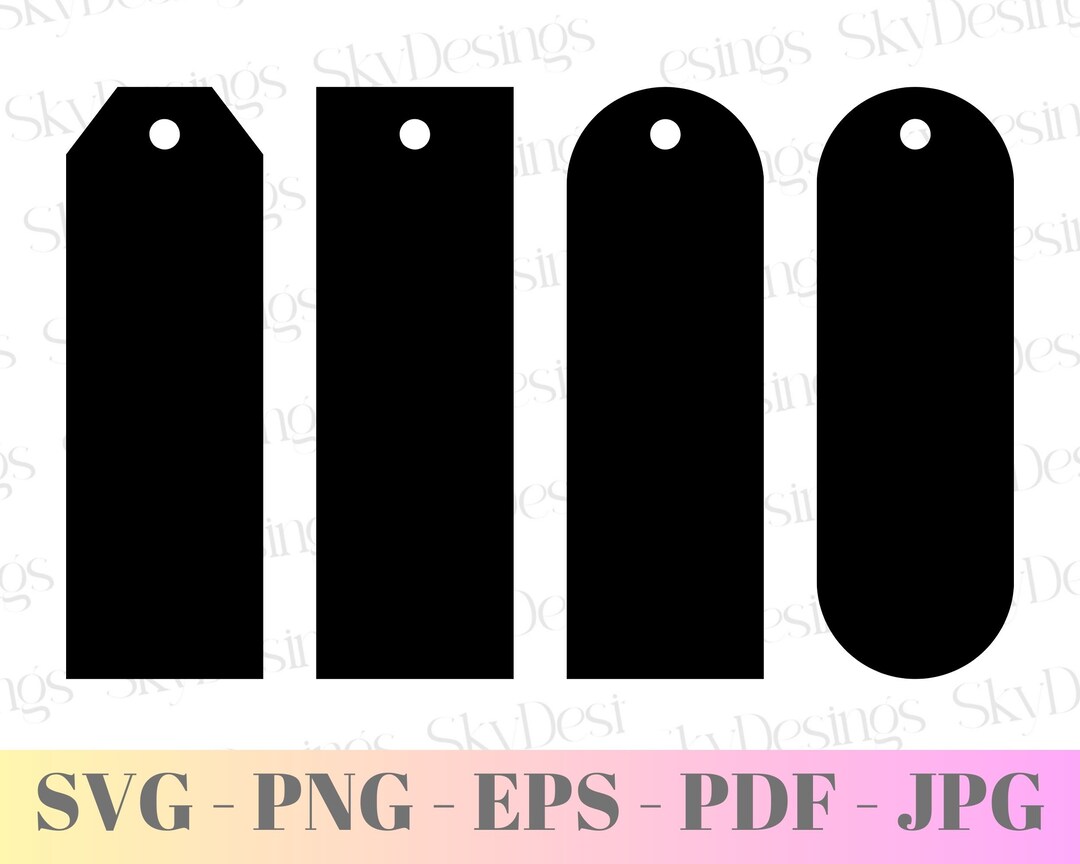 Bookmark Template SVG, Bookmark SVG, Bookmark Label Tags, Bookmark ...