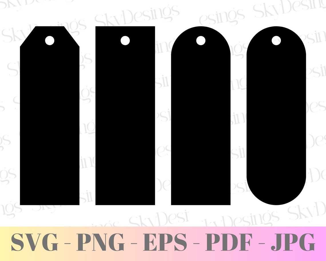 Bookmark Template SVG, Bookmark SVG, Bookmark Label Tags, Bookmark ...
