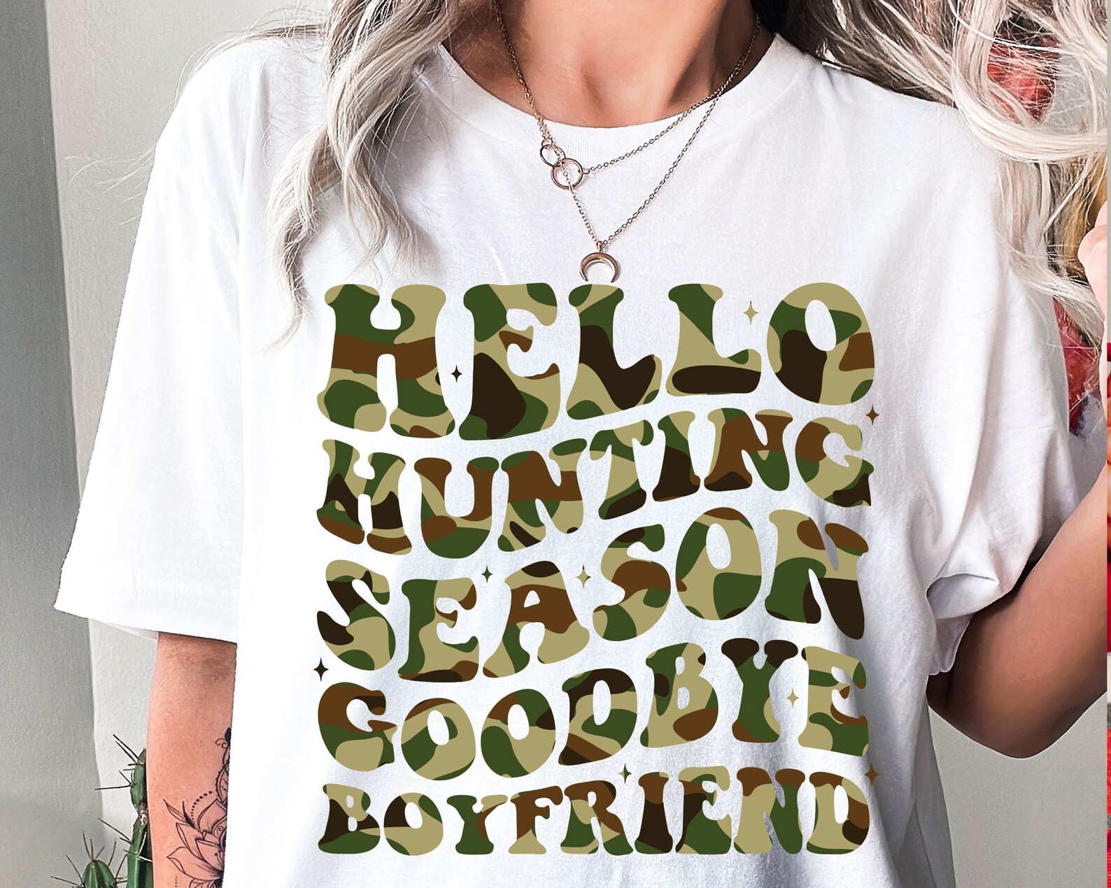 Hello Hunting Season Goodbye Boyfriend SVG: Camo Design (digital ...