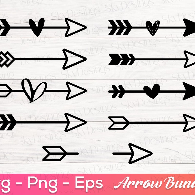Arrow Clipart - Etsy
