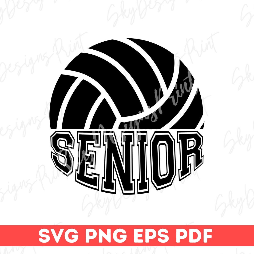 Senior Volleyball SVG-PNG, Volleyball Graduation Svg, Volleyball Svg ...