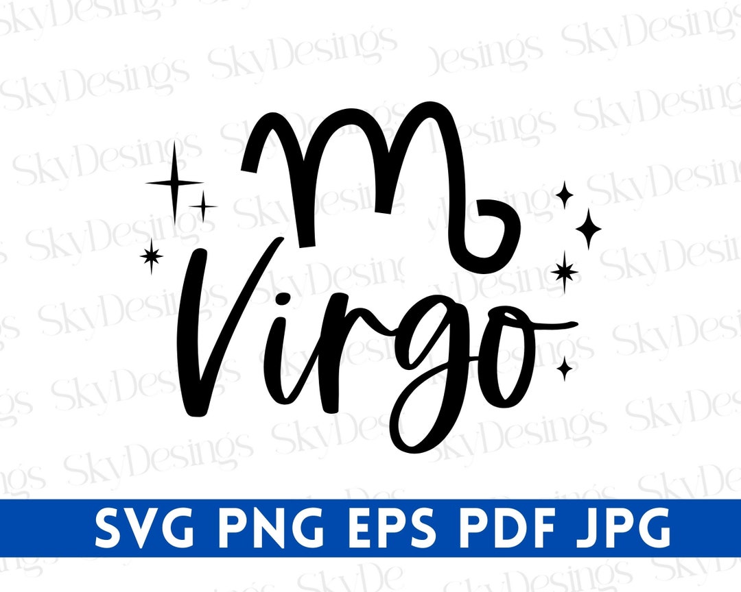 Virgo SVG, Virgo Zodiac Svg, Virgo Horoscope Svg, Virgo Zodiac Symbol ...
