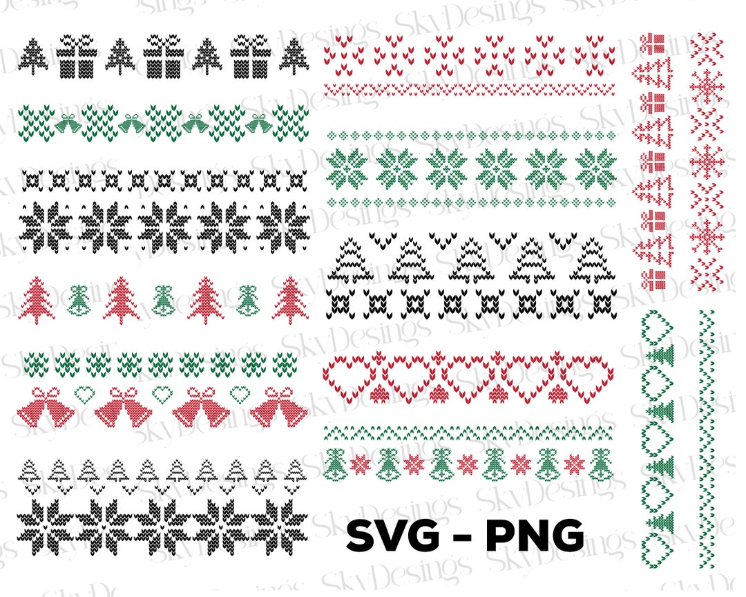 Christmas Sweater Pattern SVG, Christmas Sweater SVG, Christmas Svg ...