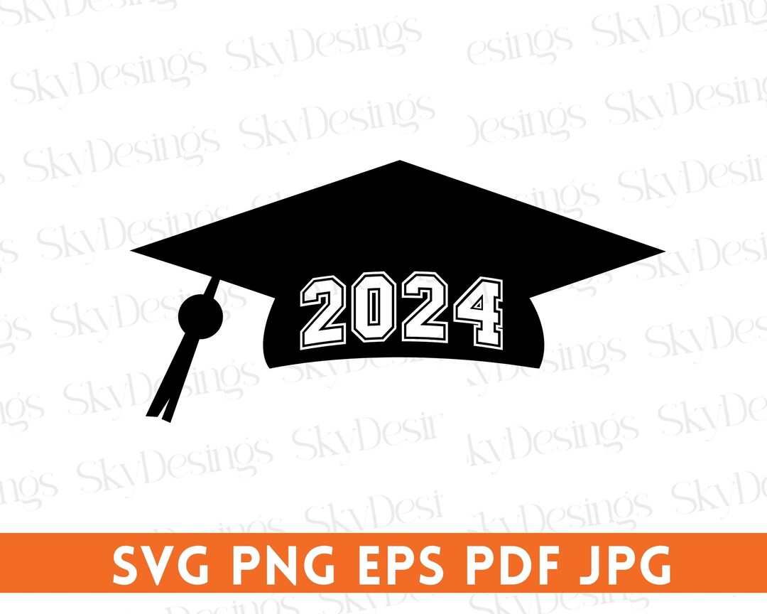 Graduation Cap 2024 SVG, Graduation Cap SVG, Graduation 2024 Svg, Class ...