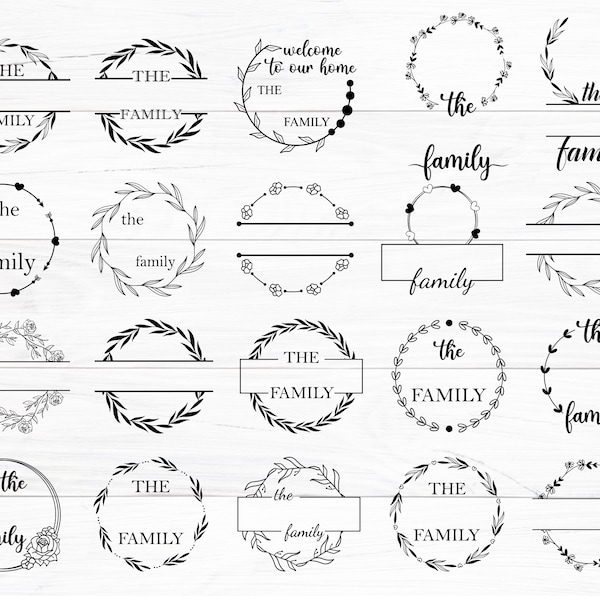 Family Name Svg - Etsy
