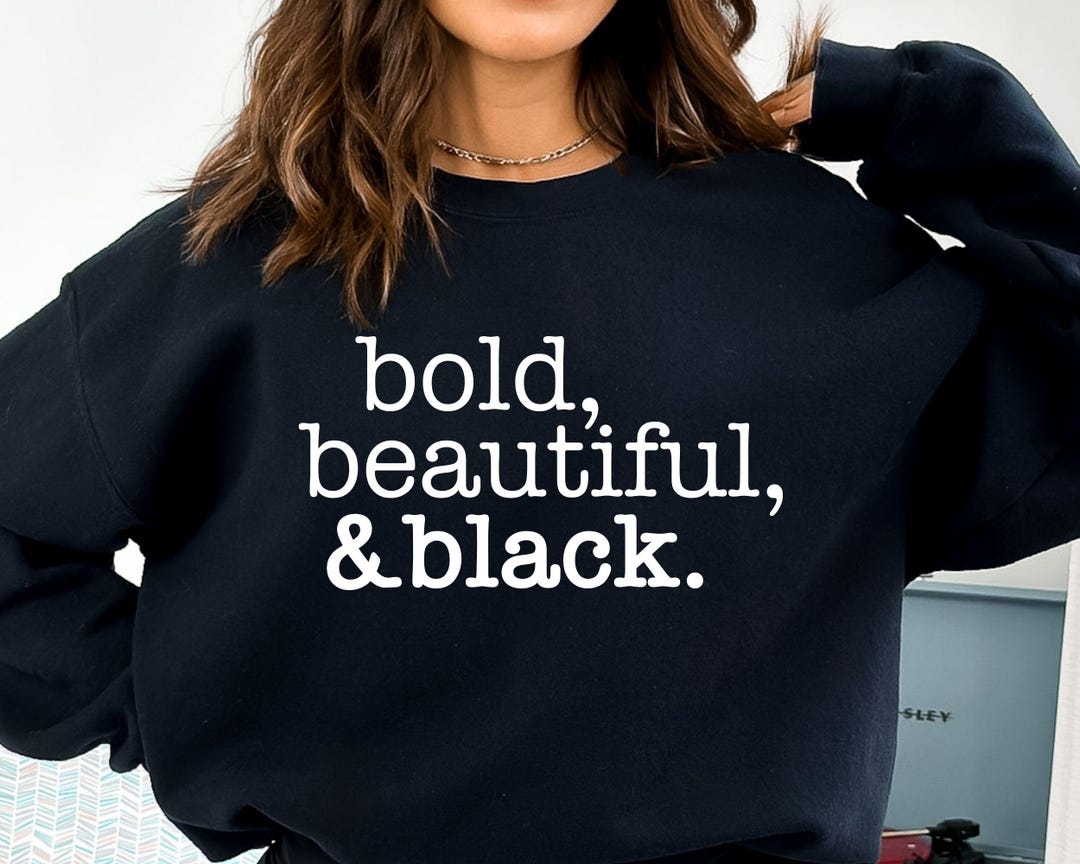 Bold Beautiful and Black SVG, Black Woman Svg, Black Girl Svg, Afro ...