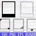 Square Frame SVG Bundle, Square Svg, Frame Svg, Double Square Svg ...