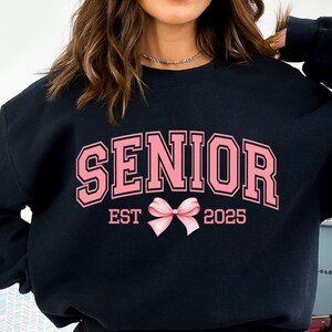 Senior 2025 PNG, Coquette Pink Bow Png, Coquette Senior 2025 Png, Class ...