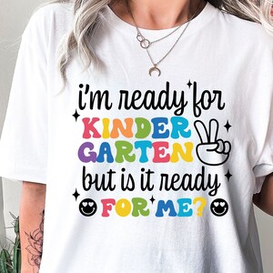 Back to School Svg Bundle, I'm Ready for Kindergarten but is It Ready ...