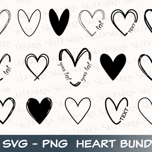 Heart Svg - Etsy