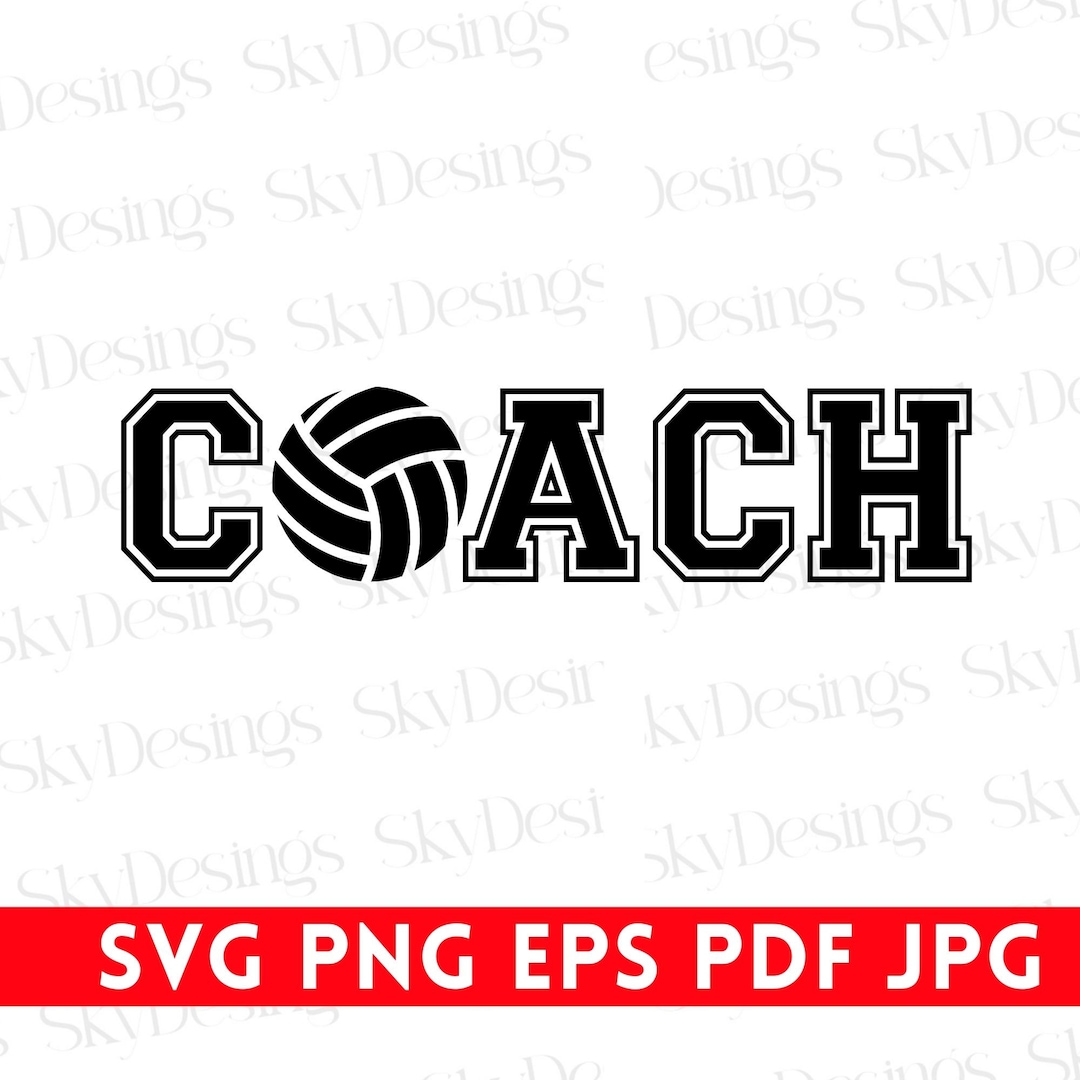 Volleyball Coach SVG, Volleyball Svg, Coach Shirt Svg, Coach Svg ...