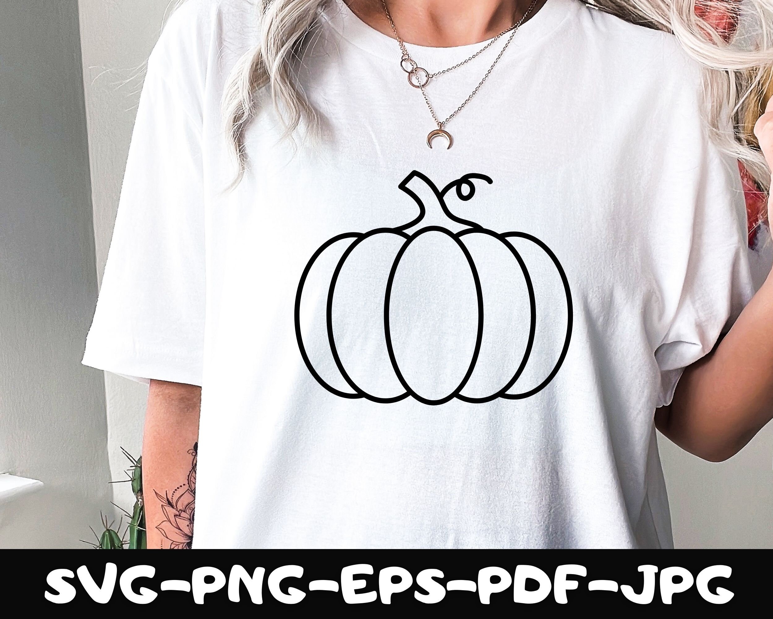 Pumpkin SVG, Pumpkin Outline Svg, Thanksgiving Svg, Halloween Svg, Fall ...