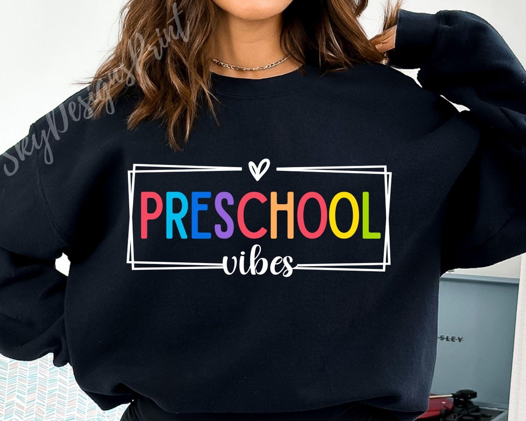 Preschool Vibes SVG-PNG, Preschool Shirt Svg, Preschool Teacher Svg ...