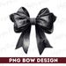 Coquette Black Bow PNG, Black Bow Png, Coquette Bow Png, Watercolor ...