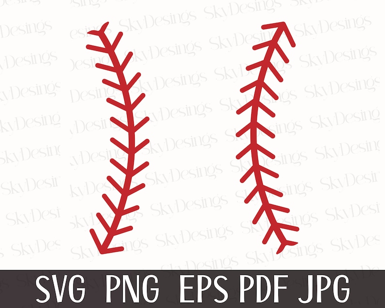 Baseball Stitches Svg Files Baseball Svg Baseball Laces Svg - Etsy