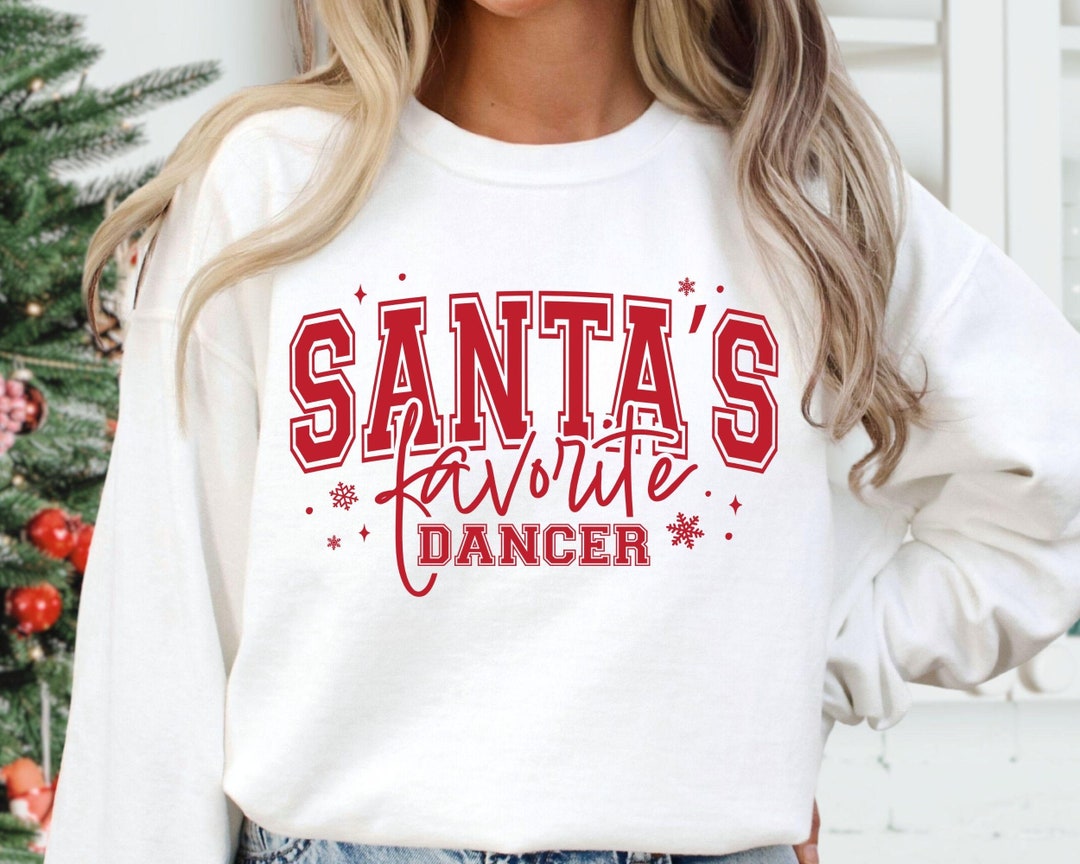 Santa's Favorite Dancer SVG, Dancer Christmas SVG, Christmas Shirt Svg ...