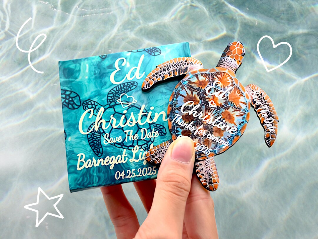 Sea, Beach Concept Wedding, Caretta Turtle Favor, Wooden Sea Turtle ...