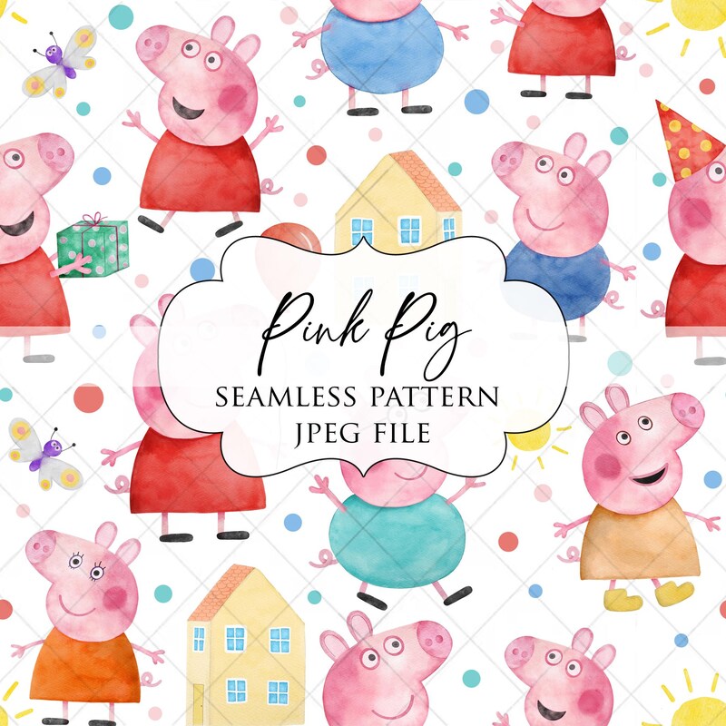 Peppa Pig Fabric - Etsy