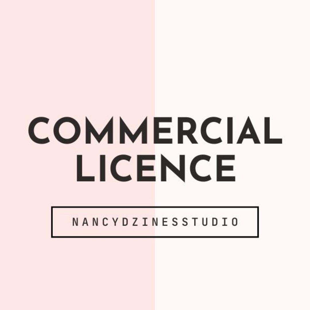 Extended Commercial License for Nancydinesstudio Designs - Etsy