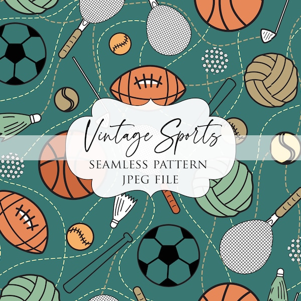 Sports Pattern - Etsy