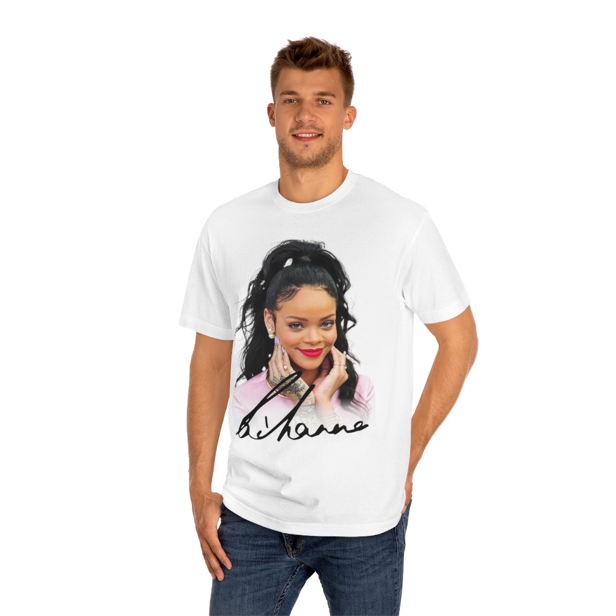 Rihanna Signature T-shirt, Music Artist Tee sold by Ghulam Hussain ...