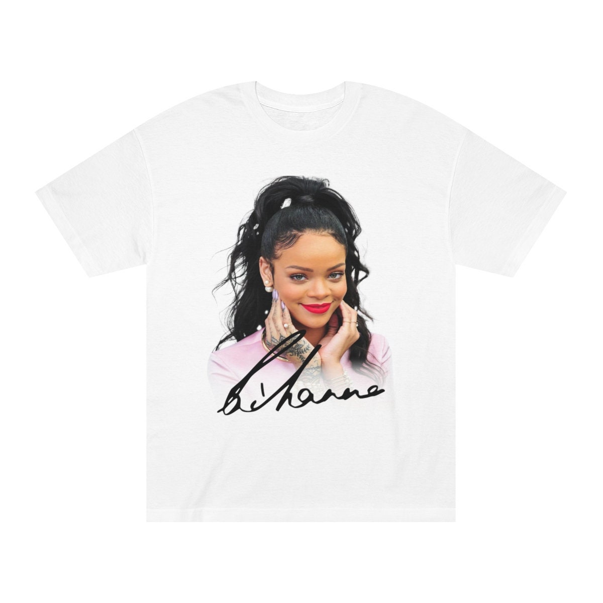 Rihanna Signature T-shirt, Music Artist Tee sold by Ghulam Hussain ...