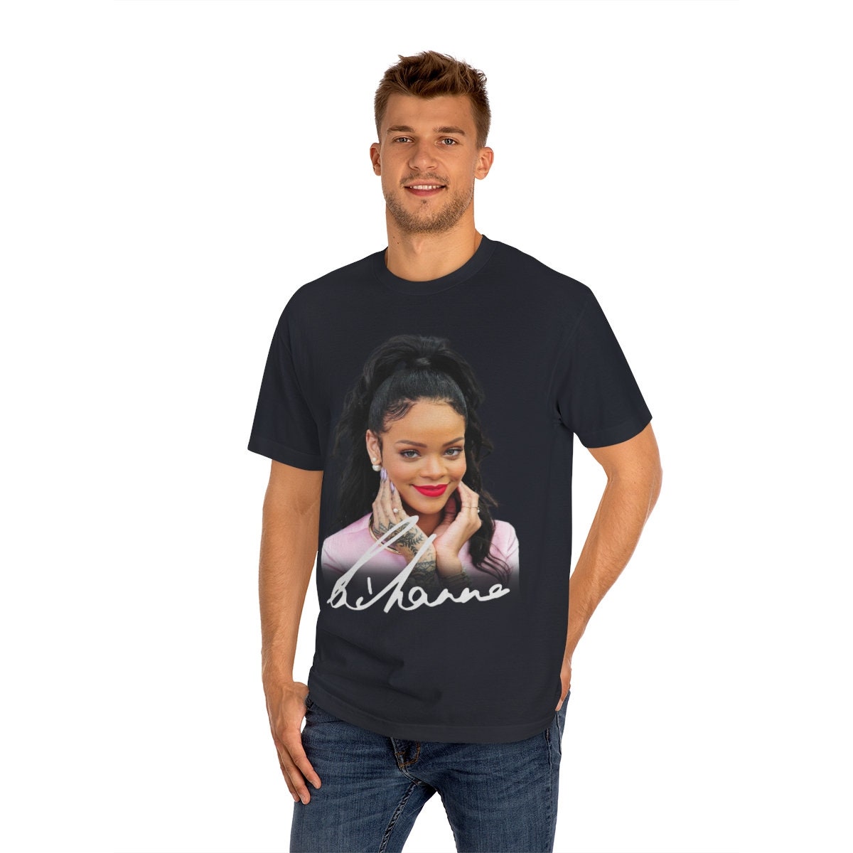 Rihanna Signature T-shirt, Music Artist Tee sold by Ghulam Hussain ...