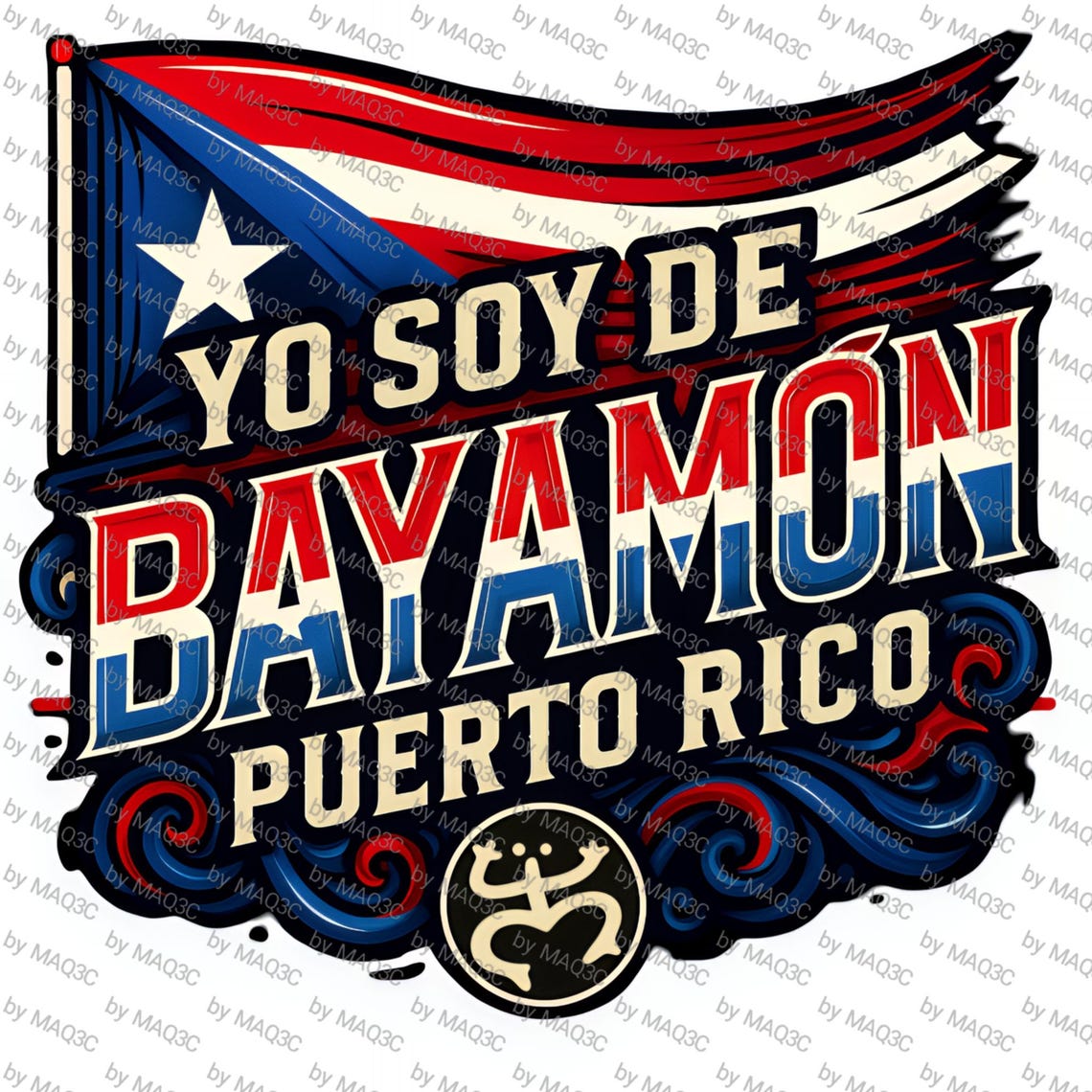 Pride I Am From Bayamón - Pride Boricua - Flag - Town of Bayamón ...