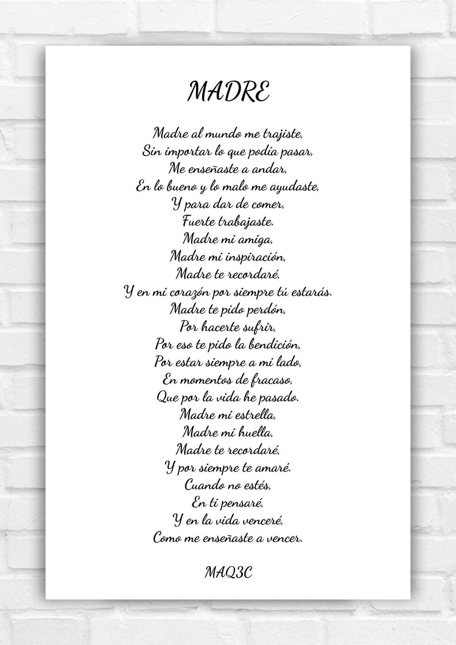 Mamá, Mother, Mom, Poem, Poetry, Spanish Poem, Spanish, Poema, Poesía ...