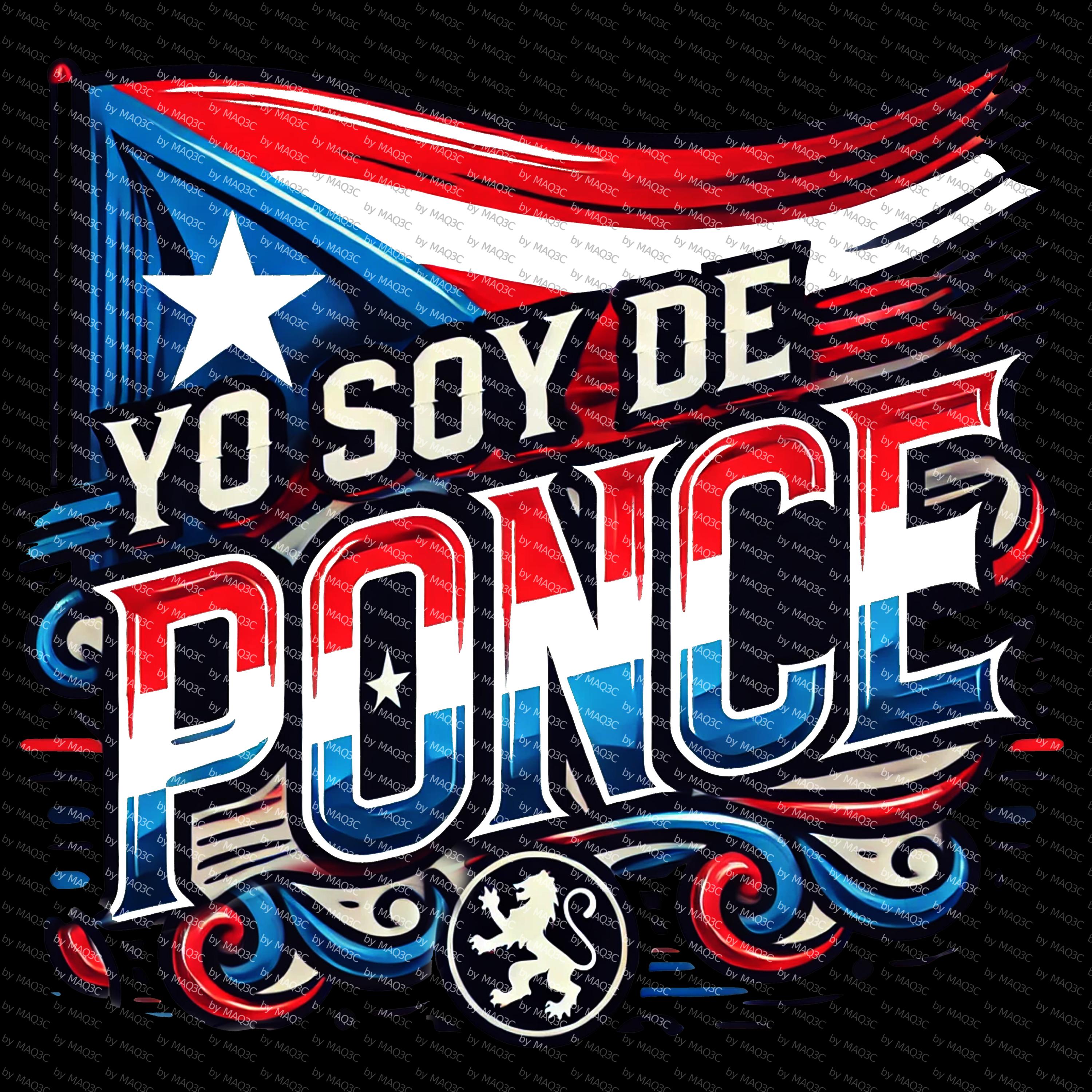 Orgullo Ponceño Vibrant Art With the Puerto Rican Flag Art and the ...