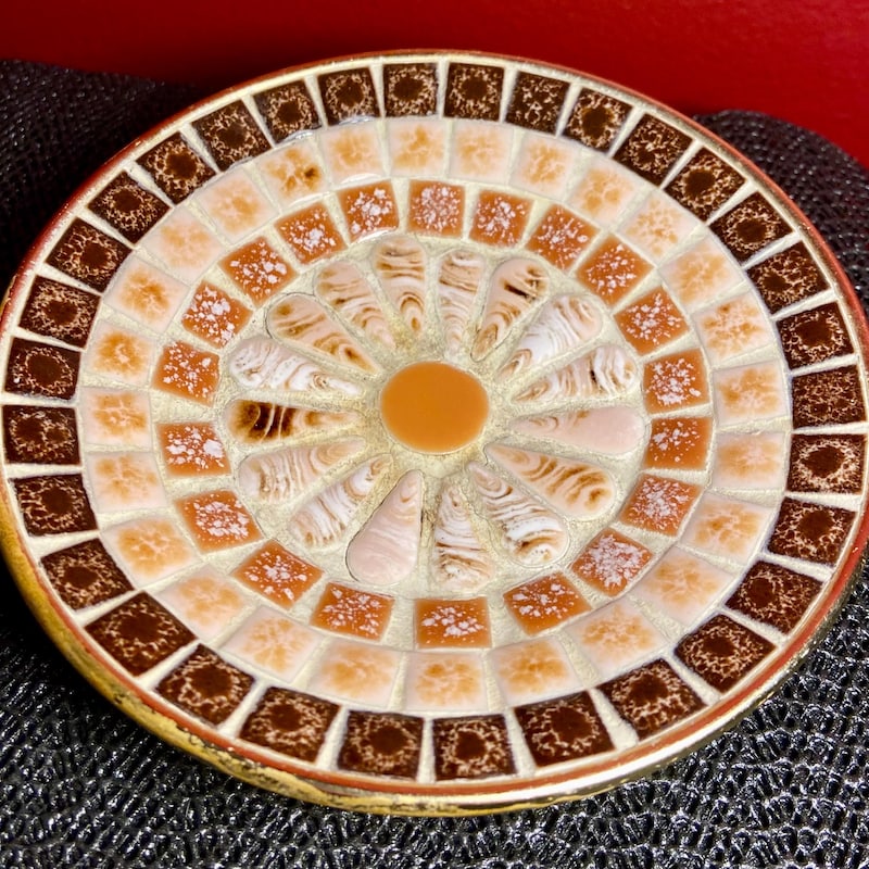 Mosaics Plate on Copper - Etsy