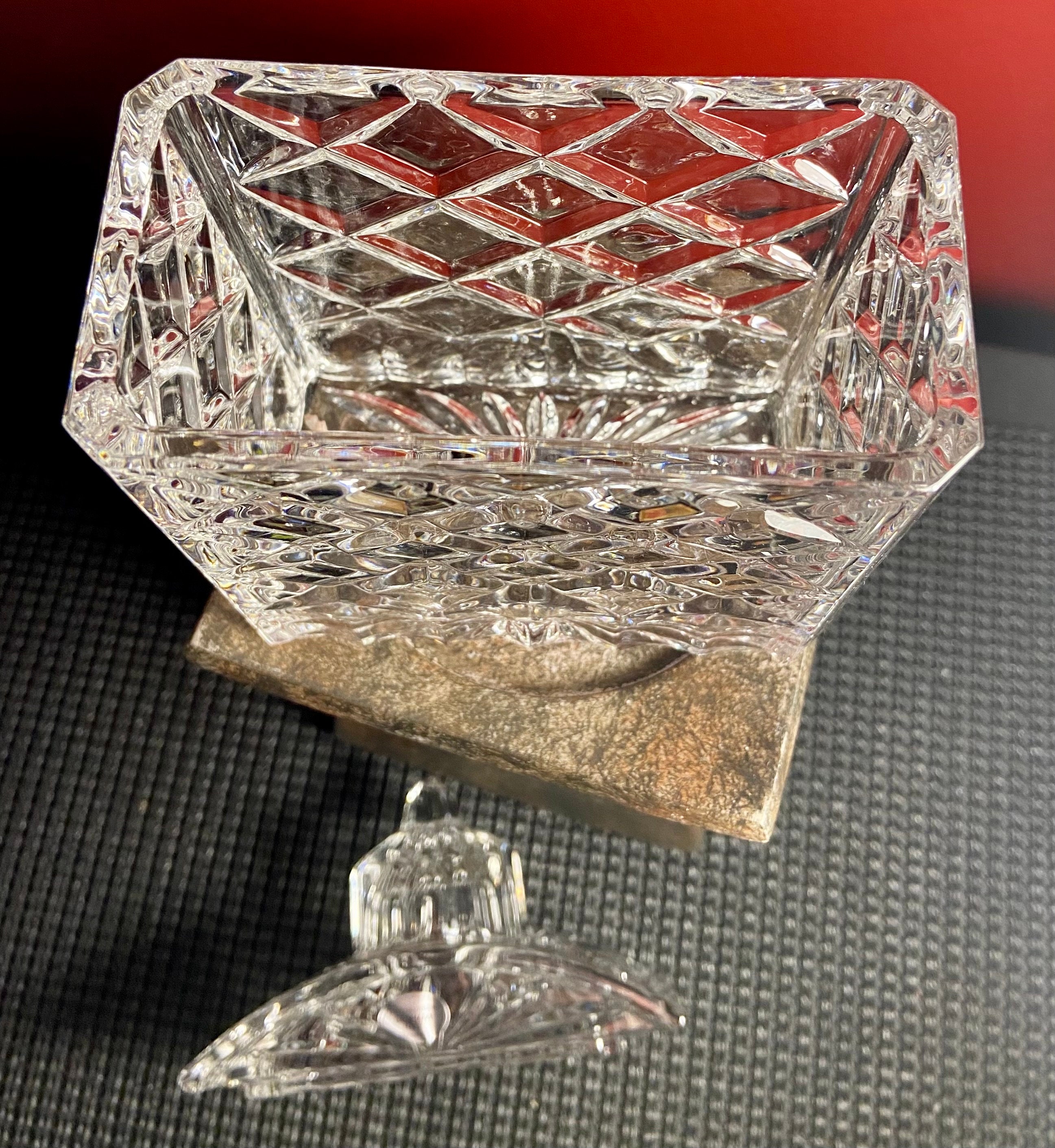Gorham Germany Full Lead Box Lid Crystal 4” Vintage With Sticker - Etsy