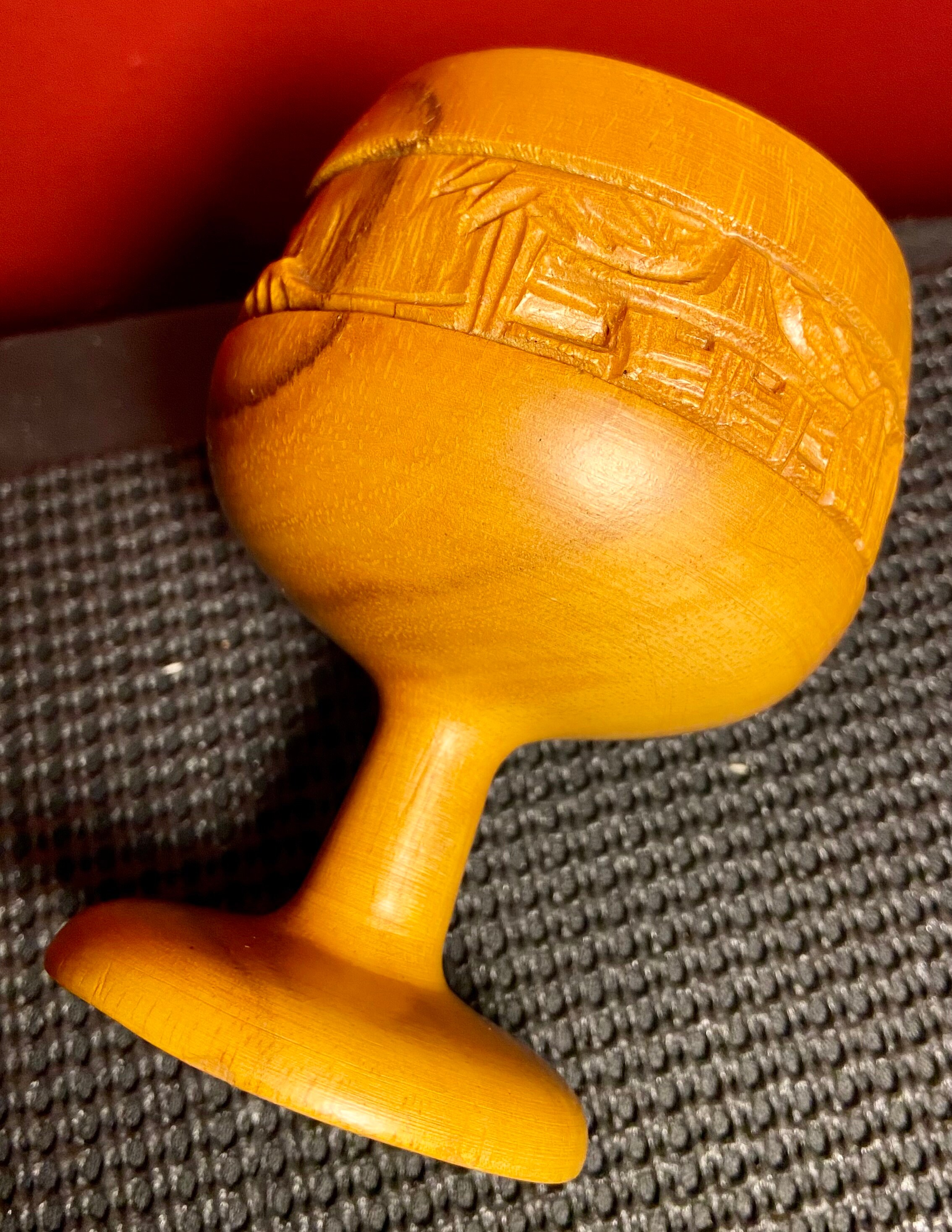 Wooden Small Goblet Philippines Vintage Hand Carved - Etsy