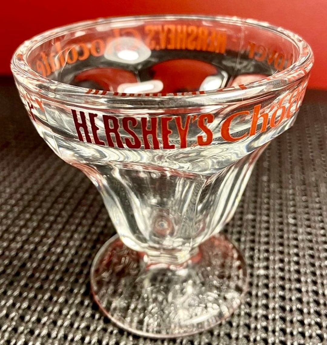 Hersheys Glass Ice Cream Cup Clear - Etsy