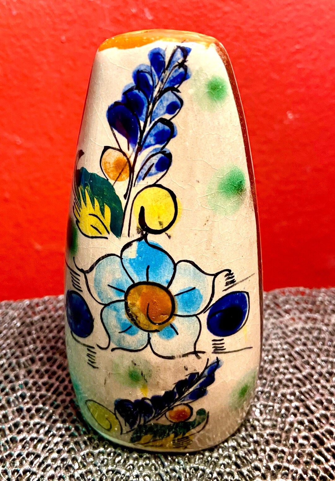 4” Handmade Floral Mexico Salt Shaker Vintage Rare - Etsy