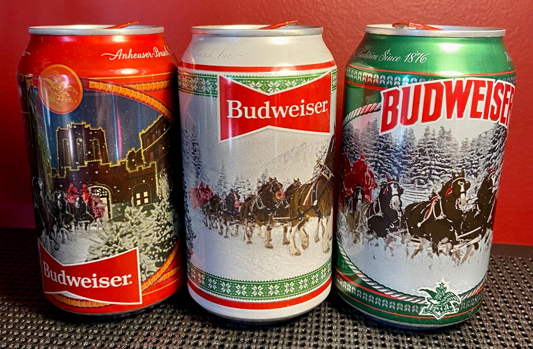 Budweiser 2020 Limited Edition Holiday Set of 3 No Duplicate - Etsy