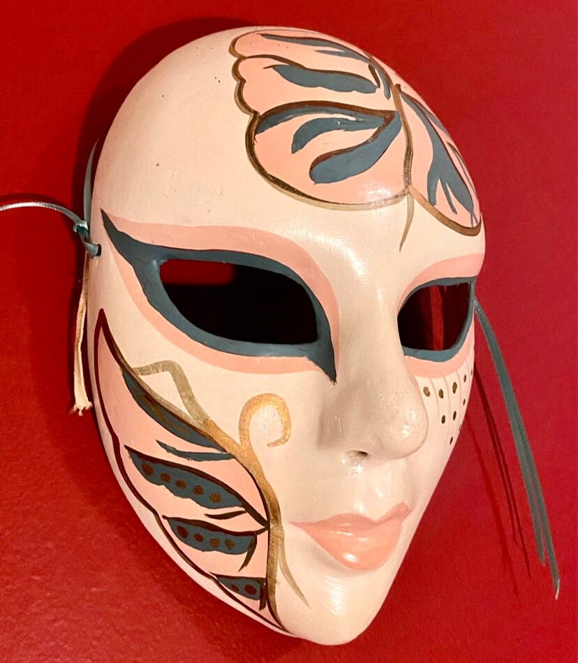 Ceramic Mask China 1980s 11” Wall Hang Set - Etsy
