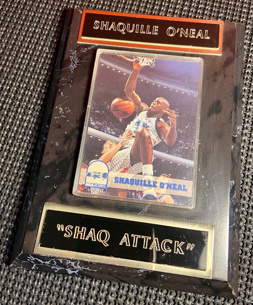 Shaquille Oneal Basketball Card Wooden Wall Hang - Etsy