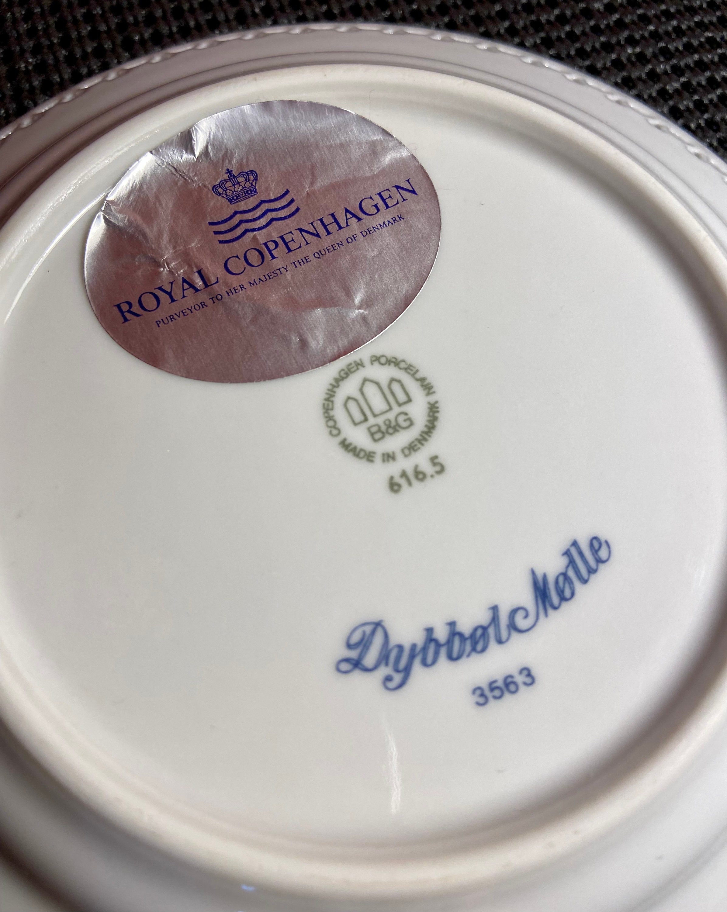 Royal Copenhagen Denmark Porcelain With Sticker Windmill Lattice 3563 ...