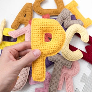 Letter P Crochet Pattern, Stuffed Amigurumi Capital Letters, Crochet ...