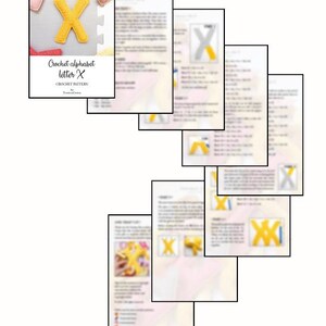 Letter X Crochet Pattern, Stuffed Amigurumi Capital Letters, Crochet ...