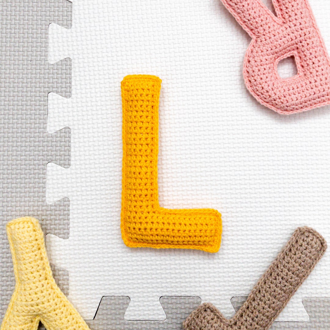 Letter L Crochet Pattern, Stuffed Amigurumi Capital Letters, Crochet ...