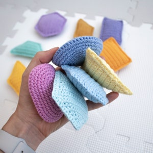Geometric Shapes Crochet Pattern, Amigurumi Shapes Pattern, Crochet ...